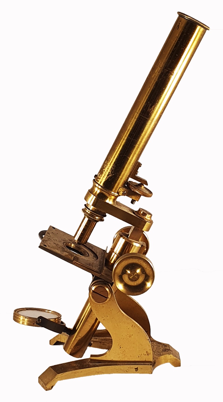 A close-up of a microscopeDescription automatically generated